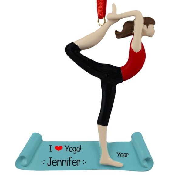 Yoga Female Personalized Christmas Ornament | Personalized Ornaments ...