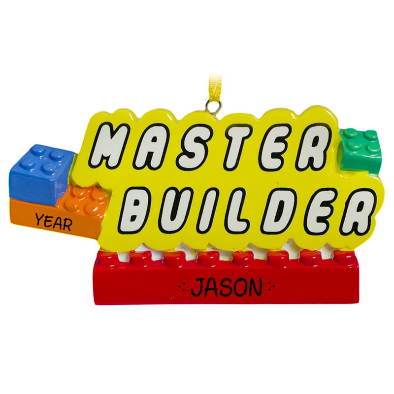 Personalized Legos Master Builder Ornament | Personalized Ornaments For You