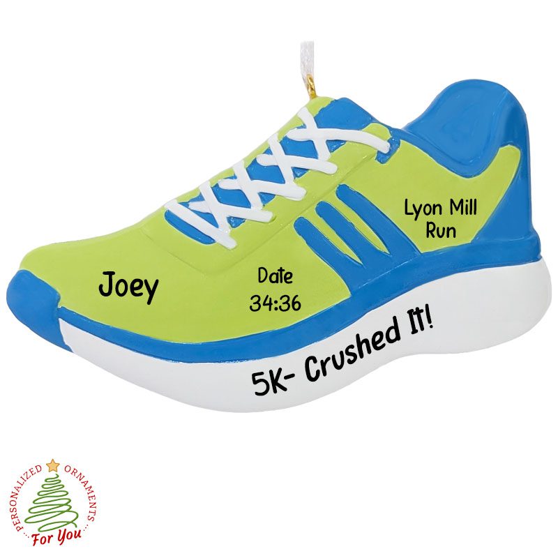 Personalized Running Shoe Race Ornament – Custom Gift for Runners ...